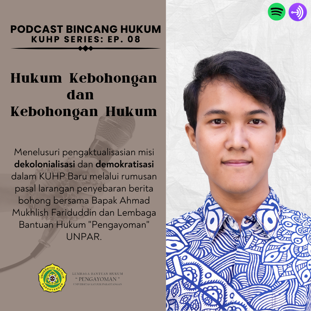 Hukum Kebohongan dan Kebohongan Hukum | LBH "Pengayoman"